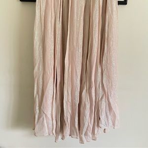 BHLDN | Dresses | Bhldn Dress Nwt Jade Metallic One Shoulder ...